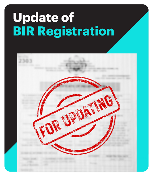 Update of BIR Registration (General Update) – Taxumo Partner Services