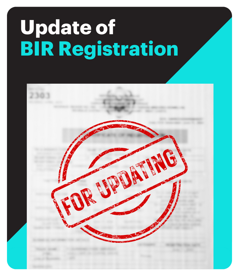 Update of BIR Registration (General Update) – Taxumo Partner Services