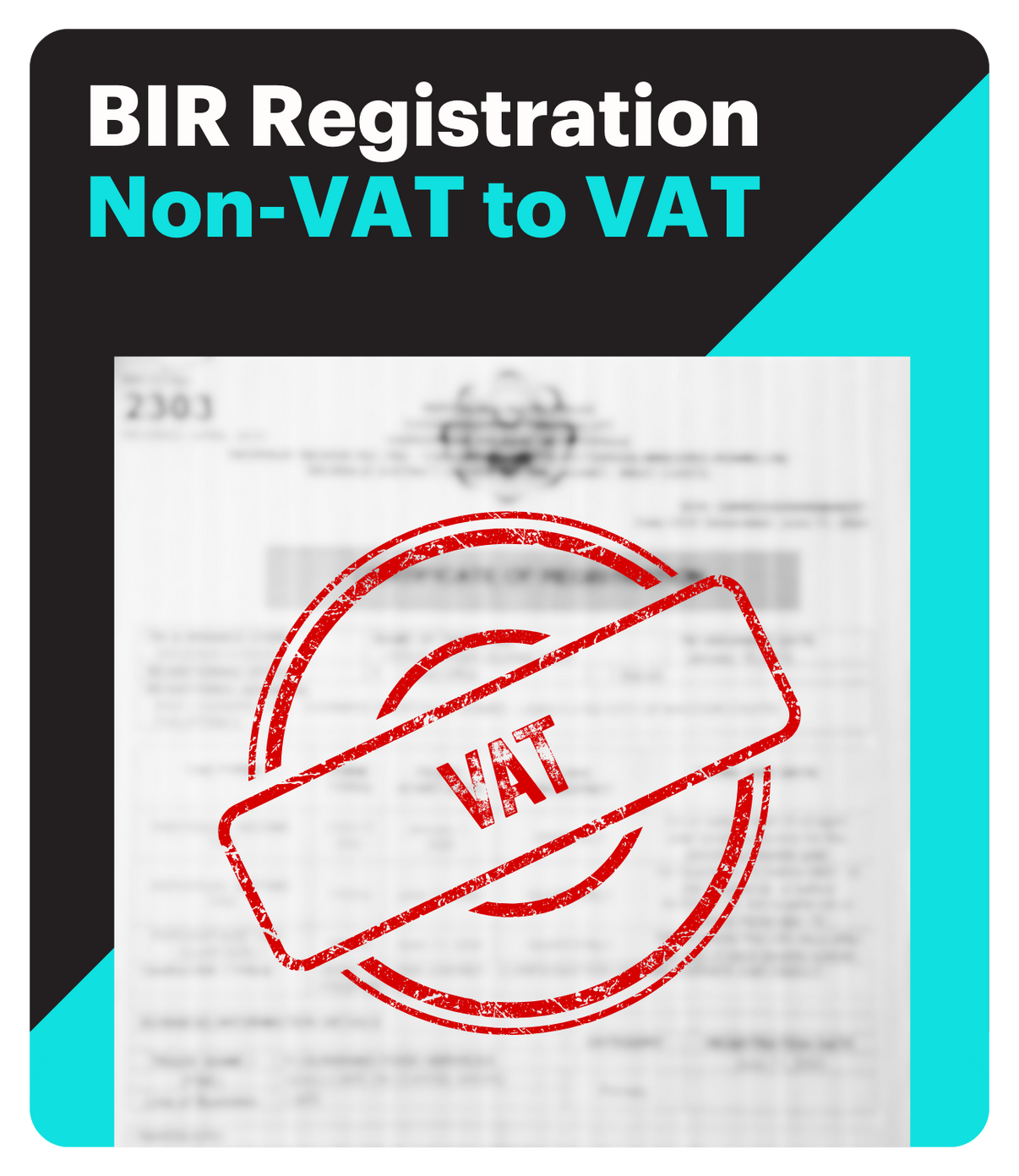 Update of Registration from Non VAT to VAT – Taxumo Partner Services